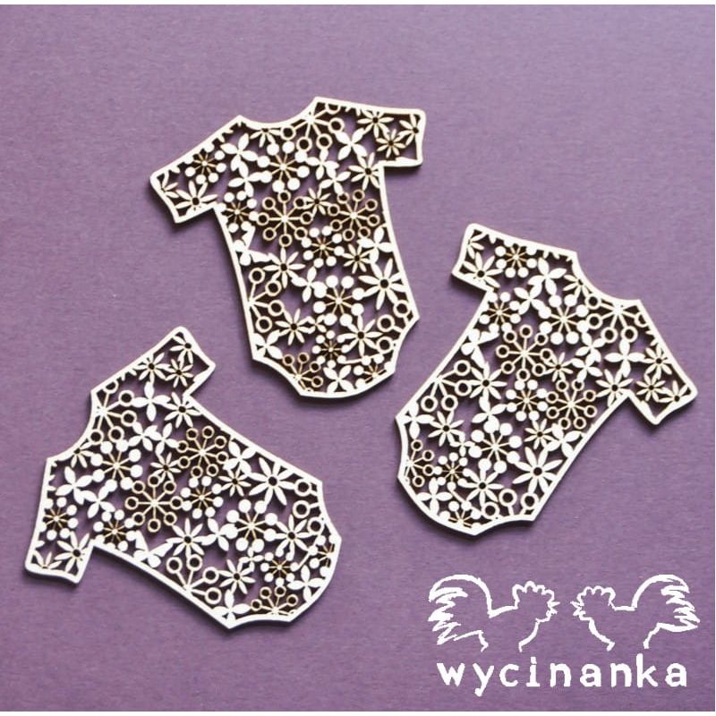 Adornos troquelados en cartón Wycinanka - Body bebé