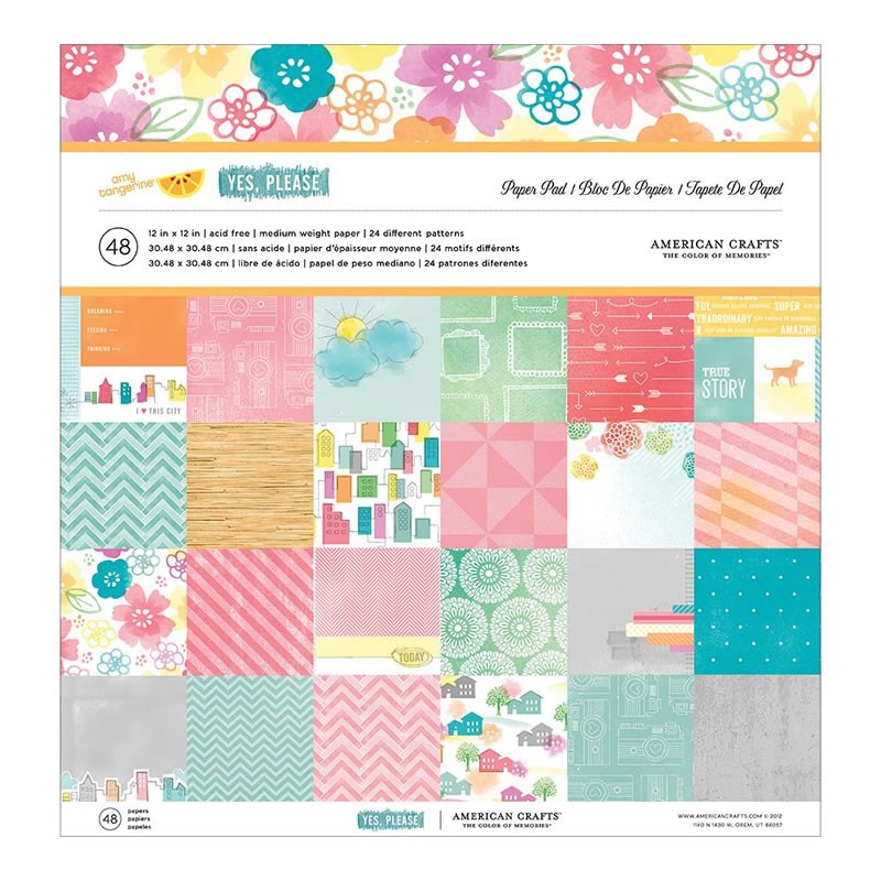 Amy Tangerine Yes Please Paper Pad